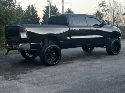 2019 Ram 1500 with 24x12 -51 Vision Rocker and 35/13.5R24 Radar ...