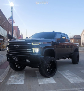 2020 Chevrolet Silverado 2500 HD with 24x14 -81 Ballistic Rage and 37/ ...