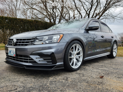 2018 Volkswagen Passat with 19x8.5 35 Aodhan Aff7 and 245/40R19 Nitto ...