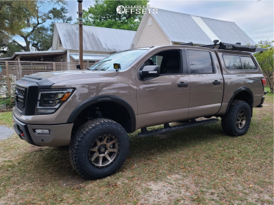 2021 Nissan TITAN with 18x9 0 Icon Alloys Rebound and 35/12.5R18 ...