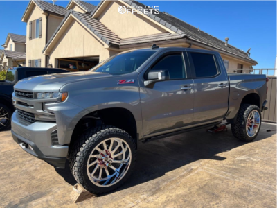 2020 Chevrolet Silverado 1500 with 24x12 -44 Hardcore Offroad Hc15 and ...