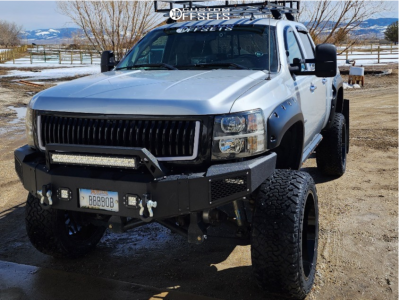 2013 Chevrolet Silverado 1500 with 24x12 -51 Vision Riot and 37/13.5R24 ...