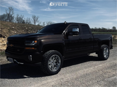 2018 Chevrolet Silverado 1500 with 20x10 -25 Vision Brawl and 33/12 ...