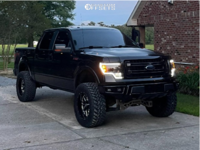 2013 Ford F-150 Wheel Offset Super Aggressive 3"-5" Suspension Lift 6.5 ...