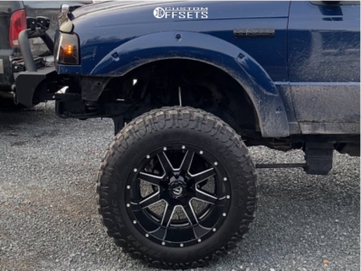 2010 Ford Ranger with 20x12 -44 Fuel Maverick and 35/12.5R20 Hercules ...