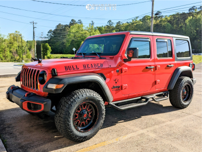 2022 Jeep Wrangler with 20x9.5 -18 Vision Tactical and 35/12.5R20 AMP ...