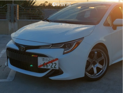 2022 Toyota Corolla with 18x8.5 35 AVID1 Av6 and 235/40R18 Continental ...