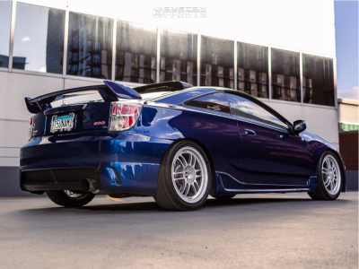 2005 Toyota Celica with 17x8 35 Enkei Rpf1 and 235/40R17 Yokohama Advan Fleva V701 and Coilovers ...