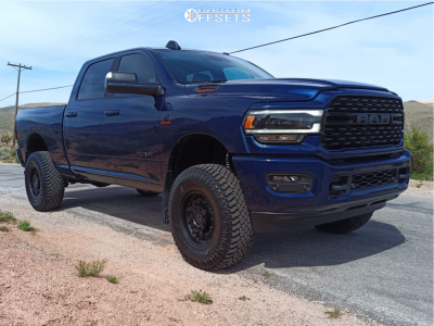 2022 Ram 2500 with 17x9.5 12 Black Rhino Arsenal and 35/12.5R17 Atturo ...