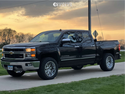 2014 Chevrolet Silverado 1500 with 20x10 -25 Vision Brawl and 33/12 ...