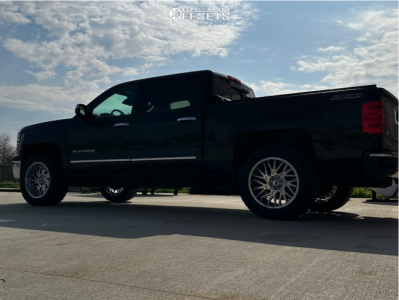 2014 Chevrolet Silverado 1500 with 20x10 -25 Vision Brawl and 33/12 ...