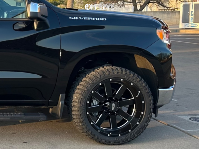 2022 Chevrolet Silverado 1500 with 22x10 -18 Moto Metal Mo962 and 285 ...