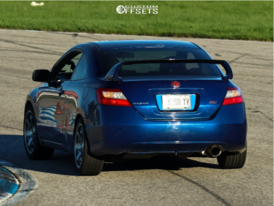 2006 Honda Civic with 17x8 35 AVID1 AV6 and 225/45R17 Hankook Ventus V2 ...