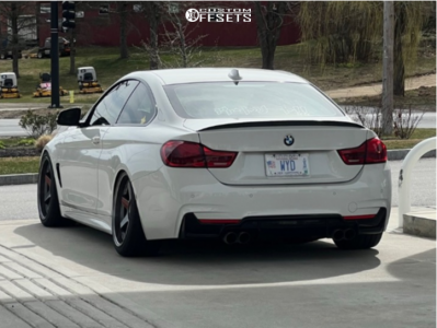 2014 BMW 435i with 19x9.5 21 Volk Te37sl and 255/35R19 Yokohama ADVAN ...