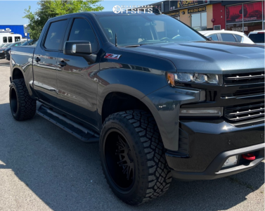 2019 Chevrolet Silverado 1500 with 20x12 -51 Cali Offroad Rawkon and 33 ...