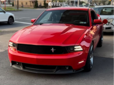 2010 Ford Mustang with 19x10 35 SVE R355 and 275/35R19 Nitto Nt555 G2 ...
