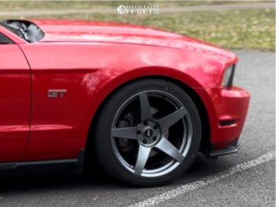 2010 Ford Mustang with 19x10 35 SVE R355 and 275/35R19 Nitto Nt555 G2 ...