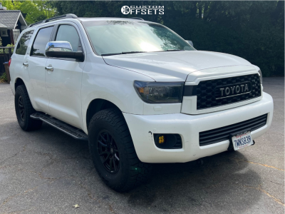 2016 Toyota Sequoia Wheel Offset Slightly Aggressive Leveling Kit ...