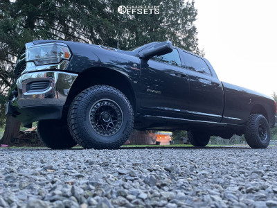 2020 Ram 3500 with 18x9 20 Black Rhino Alpha and 285/75R18 Kenda Klever ...