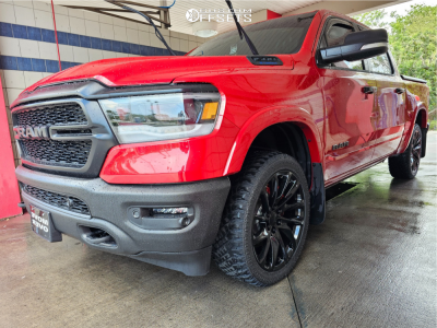 2022 Ram 1500 with 22x9 28 Factory Reproductions Fr98 and 275/45R22 ...
