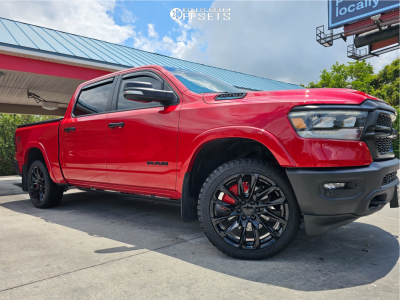 2022 Ram 1500 with 22x9 28 Factory Reproductions Fr98 and 275/45R22 ...