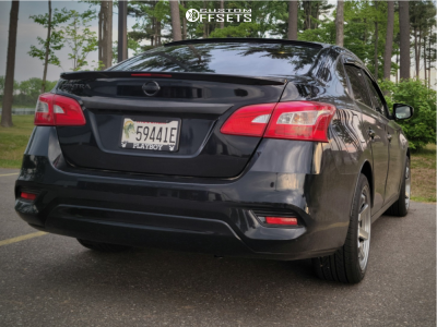 2017 Nissan Sentra with 18x8.5 35 AVID1 Av6 and 245/40R18 Vercelli ...
