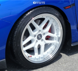 2020 Subaru WRX with 18x9.5 22 ESR Cs15 and 245/40R18 Dunlop Sport Maxx ...