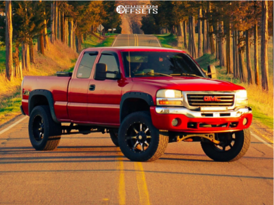 2003 GMC Sierra 1500 Wheel Offset Aggressive > 1" Outside Fender ...