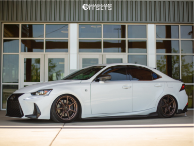 2018 Lexus IS300 with 18x8 40 Enkei Tfr and 225/40R18 Pirelli PZERO and ...