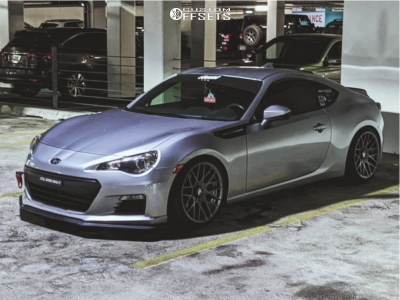 2017 Subaru BRZ with 18x9.5 35 Rotiform Rse and 235/40R18 Nitto Nt555 ...