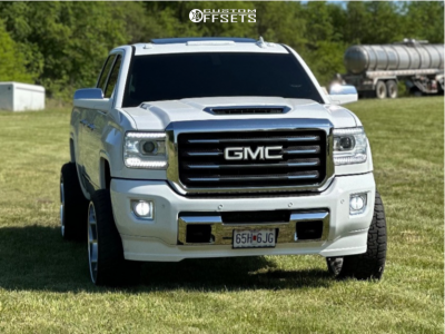 2017 GMC Sierra 2500 HD with 24x12 -44 KG1 Forged Rays and 305/35R24 ...