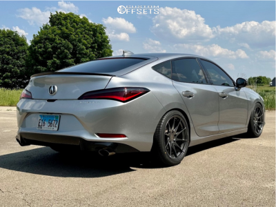 2023 Acura Integra with 18x9.5 35 Aodhan Ah09 and 255/35R18 Falken ...