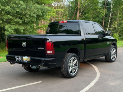 2014 Ram 1500 with 22x9.5 8 Vision Wedge and 305/45R22 General Grabber ...