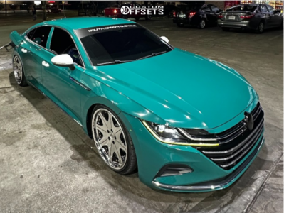 2021 Volkswagen Arteon with 20x9.5 25 Leon Hardiritt Waffe and 225 ...