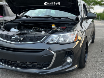 2020 Chevrolet Sonic with 18x9.5 22 ESR Cs12 and 235/40R18 Delinte D7 ...