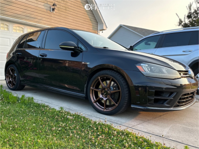 2016 Volkswagen Golf R with 18x8 45 Enkei Tfr and 245/35R18 Continental ...