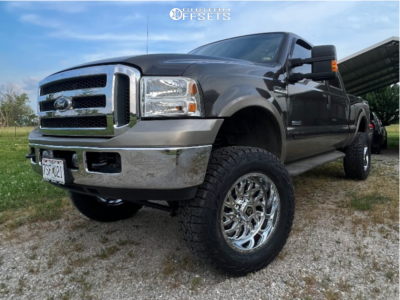 2005 Ford F-250 Super Duty Wheel Offset Aggressive > 1" Outside Fender ...
