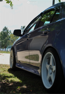 2010 Mitsubishi Lancer with 18x9.5 35 AVID1 AV42 and 245/40R18 Vercelli ...