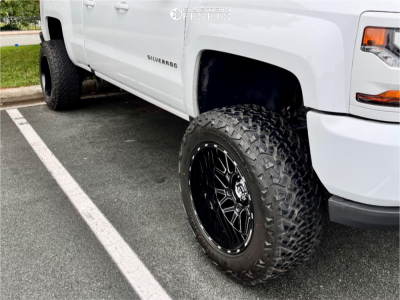 2016 Chevrolet Silverado 1500 with 20x12 -51 Vision Brawl and 35/12 ...