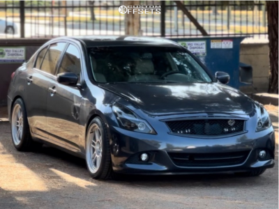 2012 INFINITI G37 with 18x9.5 15 Enkei Rpf1 and 245/40R18 Centennial ExtremeContact DWS06 PLUS ...