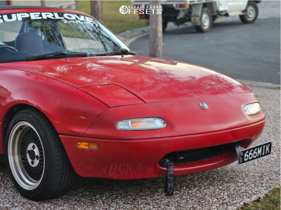 1991 Mazda Miata with 15x8 25 AVID1 Av18 and 185/50R15 Maxtrek Maximus ...