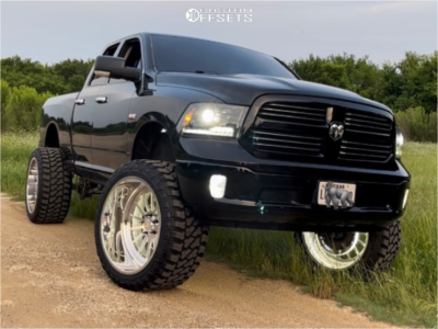 2017 Ram 1500 with 26x14 -76 KG1 Forged Rays and 38/15.5R26 Fury ...