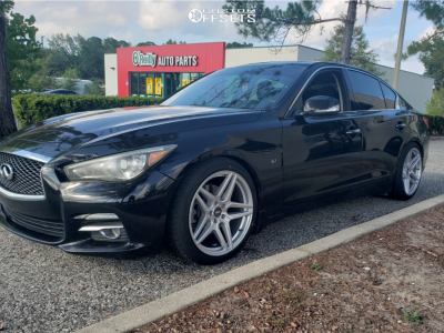 2015 INFINITI Q50 with 19x9.5 22 ESR Rf15 and 245/40R19 Vercelli Strada ...