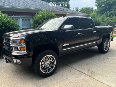 2015 Chevrolet Silverado 1500 with 20x10 -25 Ultra Hunter and 285/55R20 ...