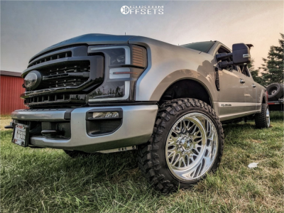 2021 Ford F-250 Super Duty with 22x12 -40 American Force Locus Ss and ...
