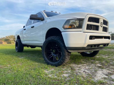 2012 Ram 3500 Wheel Offset Hella Stance >5" Suspension Lift 3 ...