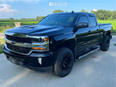 2016 Chevrolet Silverado 1500 Wheel Offset Aggressive > 1" Outside ...