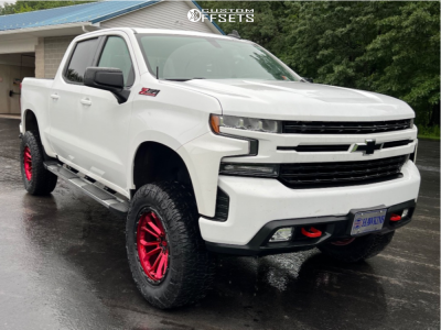 2019 Chevrolet Silverado 1500 with 20x10 -25 Vision Korupt and 35/12 ...