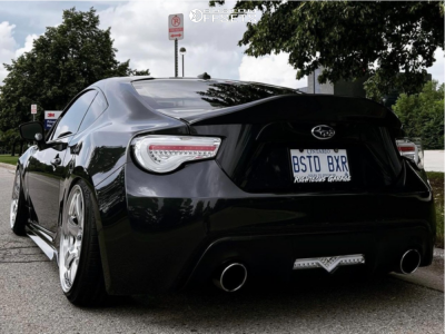 2014 Subaru BRZ with 18x9.5 38 Gram Lights 57dr and 225/35R18 Kumho Ecsta PA31 and Coilovers ...