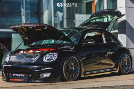 2012 Volkswagen Beetle with 19x9.5 25 Rotiform Buc and 255/35R19 ...